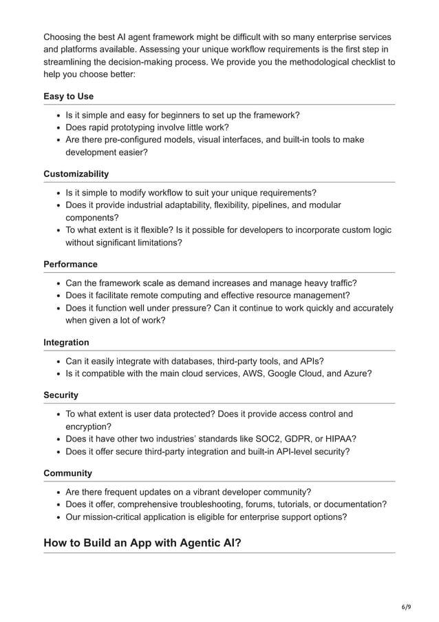 Best Agentic AI Frameworks for 2025.pdf overview | PDF