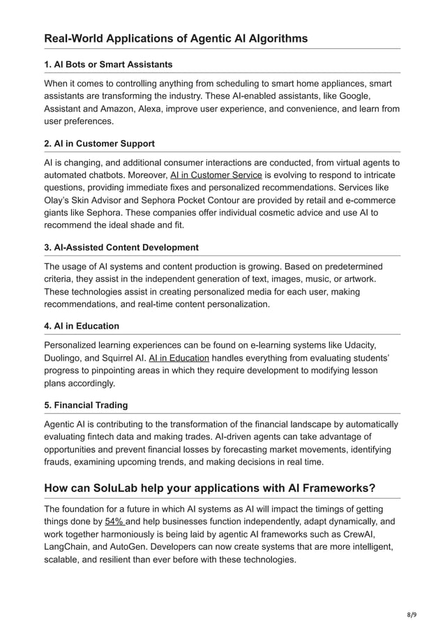 Best Agentic AI Frameworks for 2025.pdf overview | PDF
