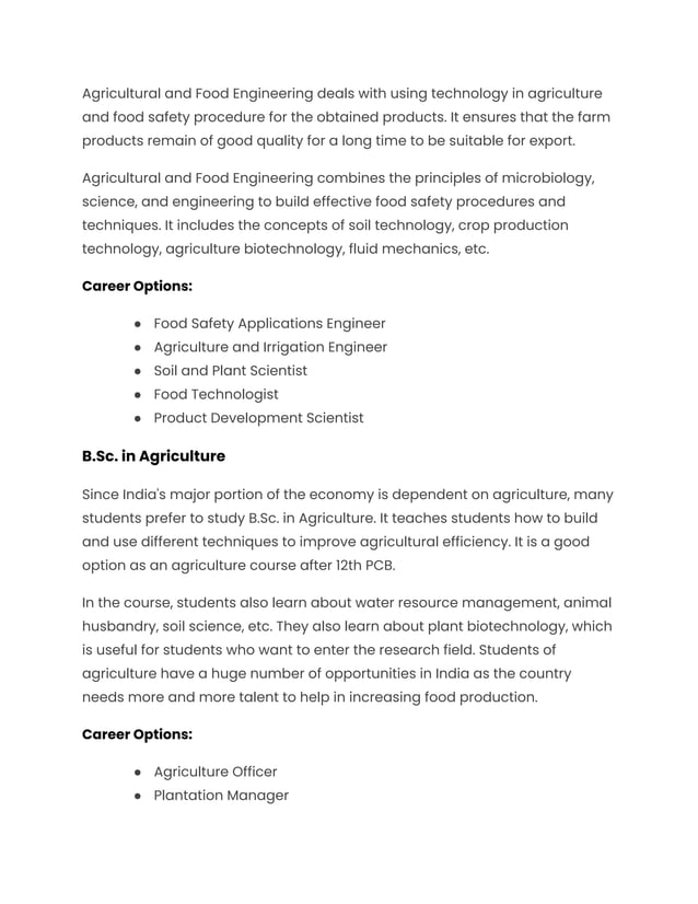 List of Agriculture Courses After 12th Class.pdf