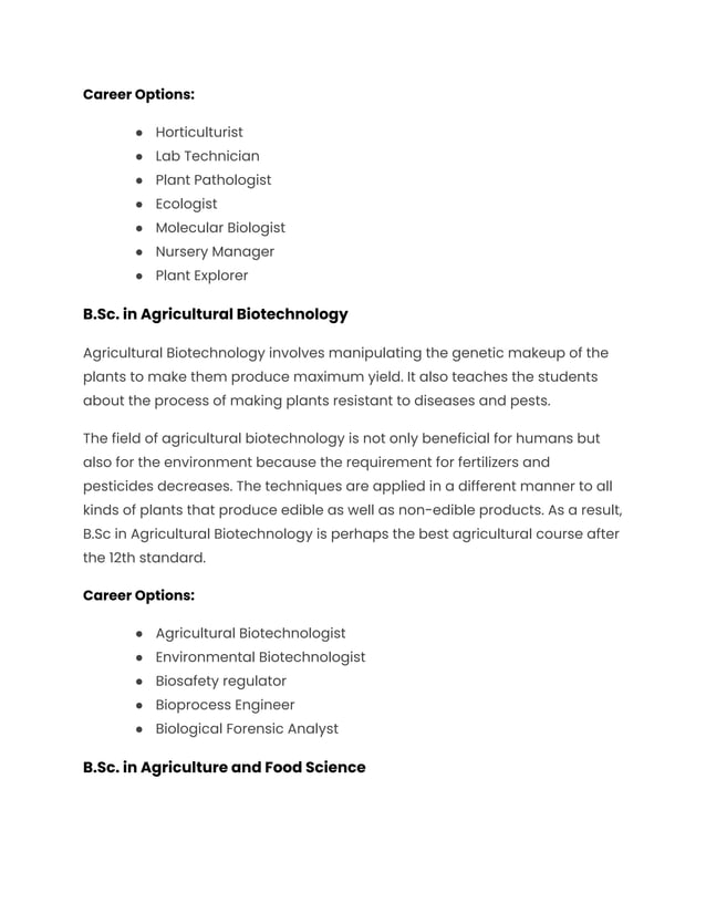 List of Agriculture Courses After 12th Class.pdf