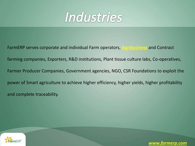 best agriculture management system | PPT best agriculture management system | PPT