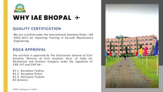 Best Aircraft Maintenance Engineering Colleges in India - IAE Bhopal.pdf