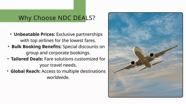 Airline Flights via @ NDC Deals: Fly Smarter | PPTX