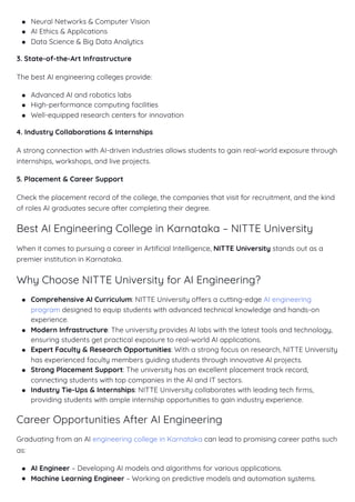 Best Artificial Intelligence Engineering Colleges in Karnataka for ...