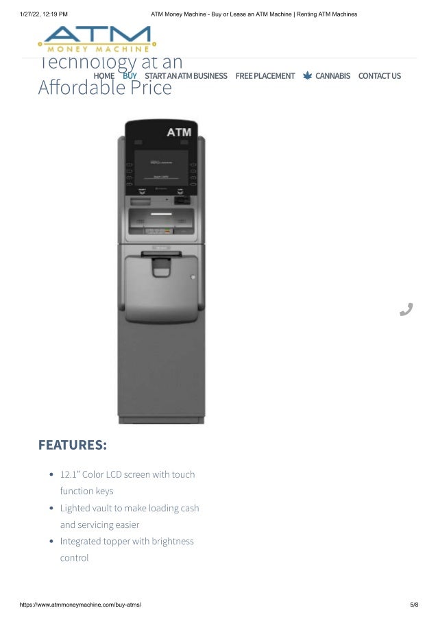 Buy An Atm machine From ATM Money Machine | PDF
