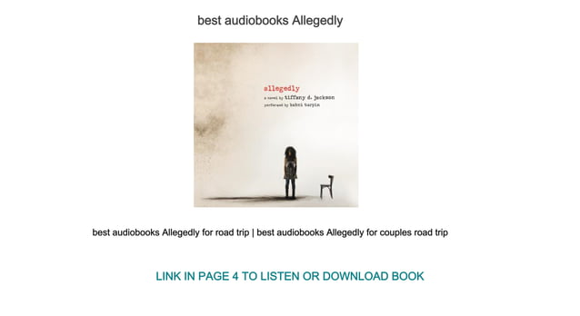 best audiobooks Allegedly | PPT