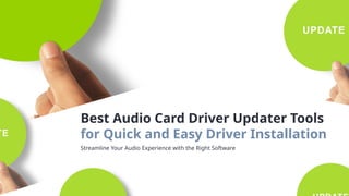 Best Audio Card Driver Updater Tools for Quick and Easy Driver ...