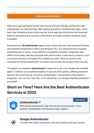 Microsoft Authenticator on Mac MicrosofMicrosoft | PDF