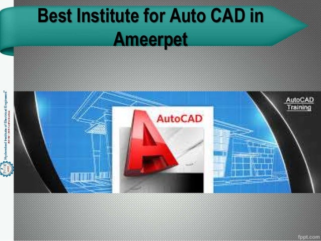 Best auto cad training course in hyderabad, autocad classes in ...