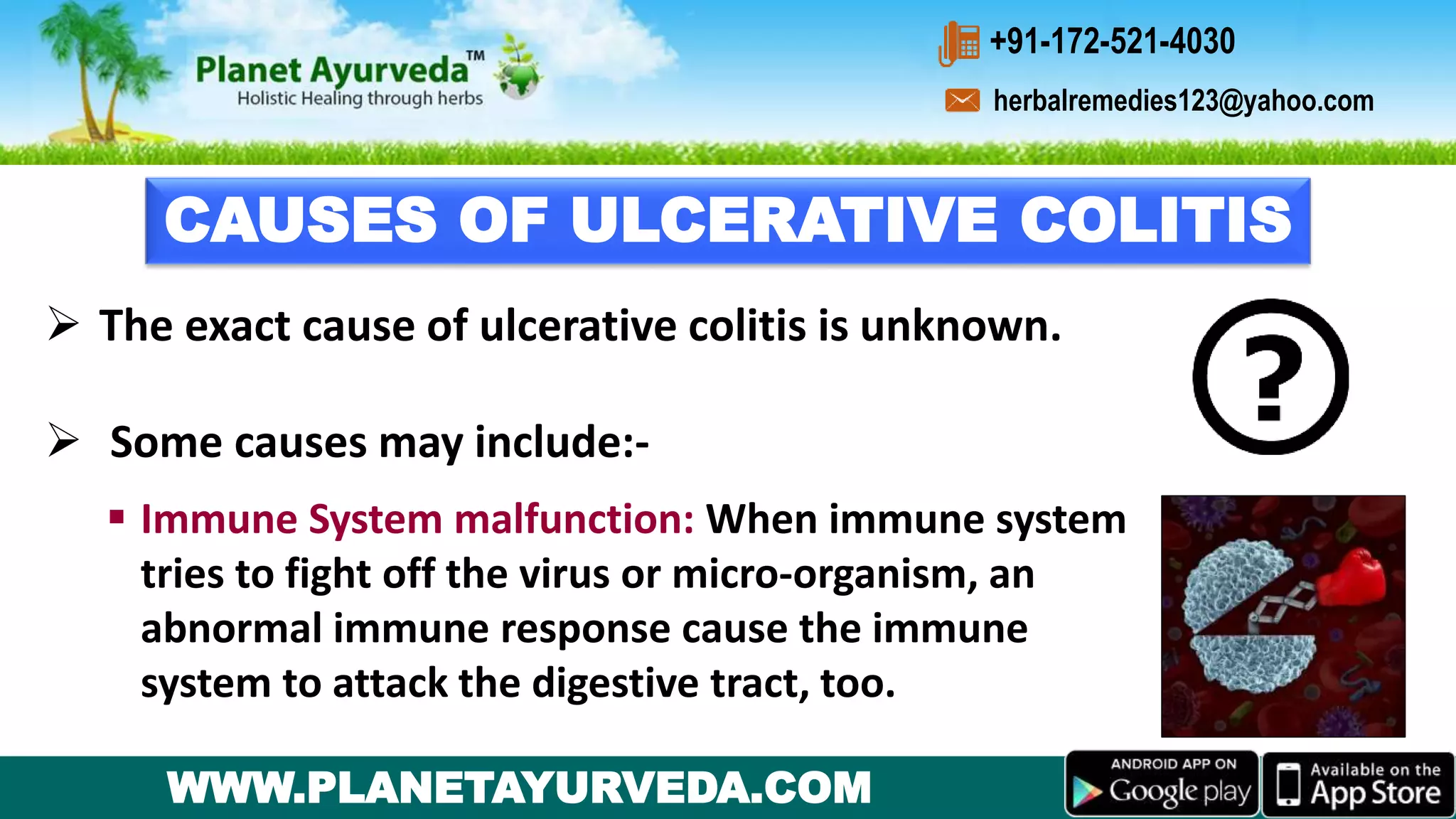 Best ayurvedic treatment of ulcerative colitis-Planet ayurveda | PPT