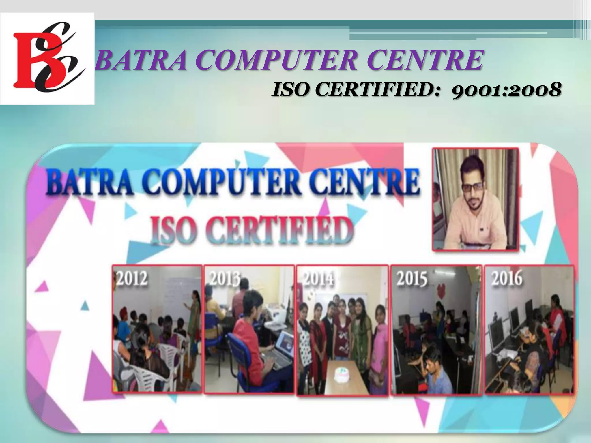 Best Basic Computer Training in Ambala ! BATRA COMPUTER CENTRE | PPTX
