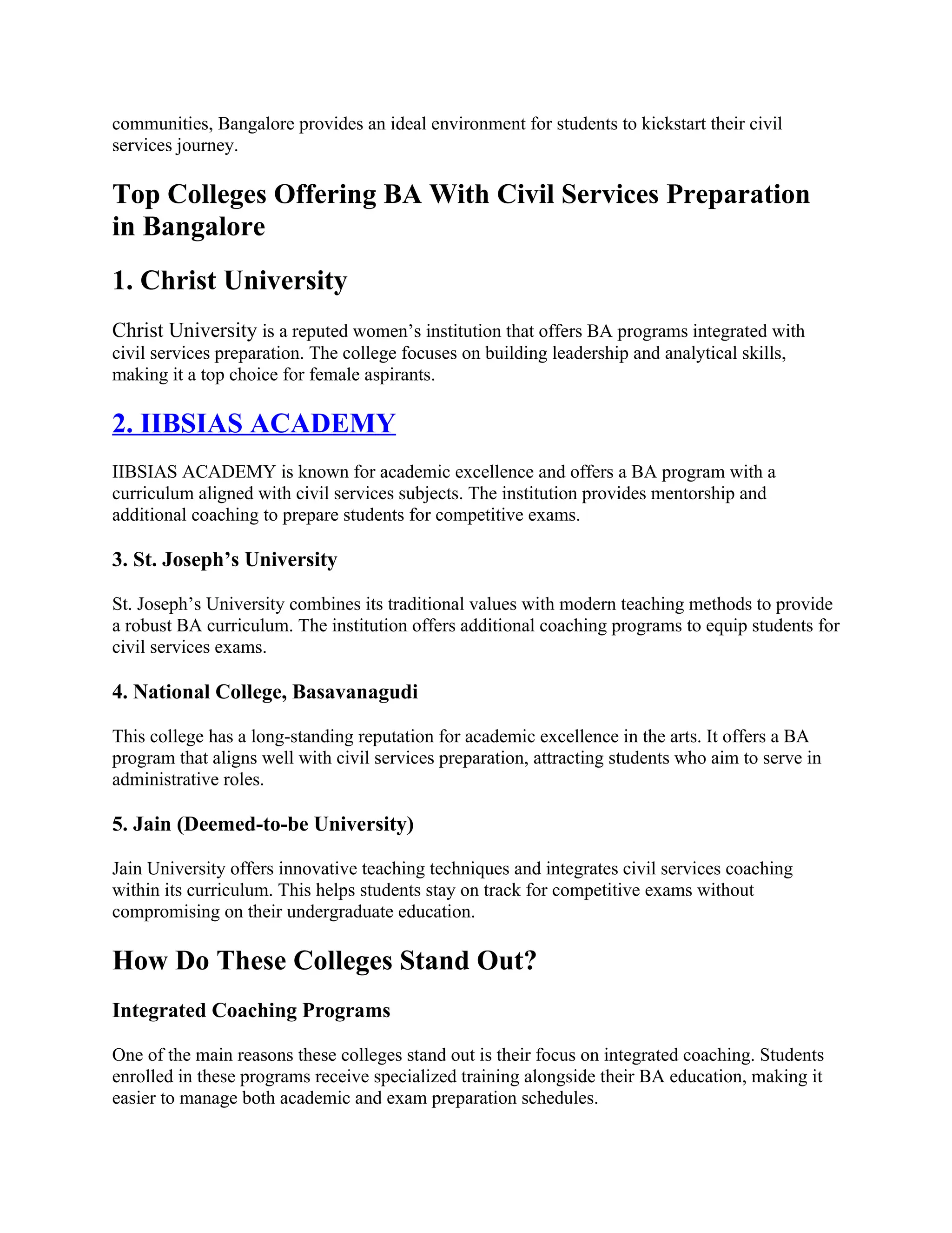 Best BA With Civil Services Preparation in Bangalore.docx
