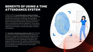 Best benefits of using a time attendance system in Dubai | PPT