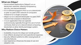 Exploring Popular Platforms for Decentralized Application (dApp) Development | PPTX