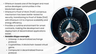 Exploring Popular Platforms for Decentralized Application (dApp ...