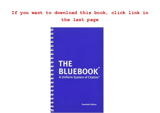 [BEST BOOKS] The Bluebook: A Uniform System of Citation, 20th Edition ...