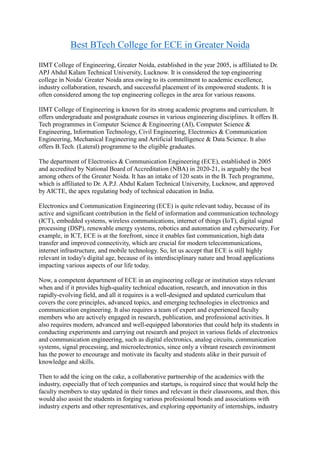 Best B Tech College for ECE in Greater Noida.pdf