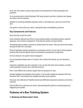 A Guide to Choosing the Best Bus Ticketing System for Your City | PDF
