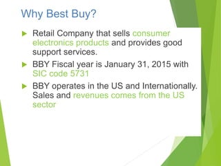 Best Buy Financial Report Analysis | PPTX