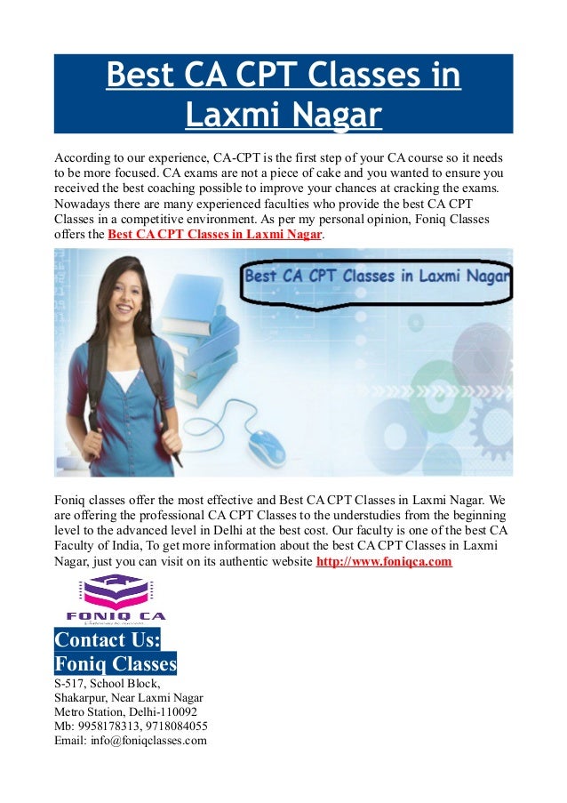 Best CA CPT Classes In Laxmi Nagar Best CA CPT Classes In Laxmi Nagar