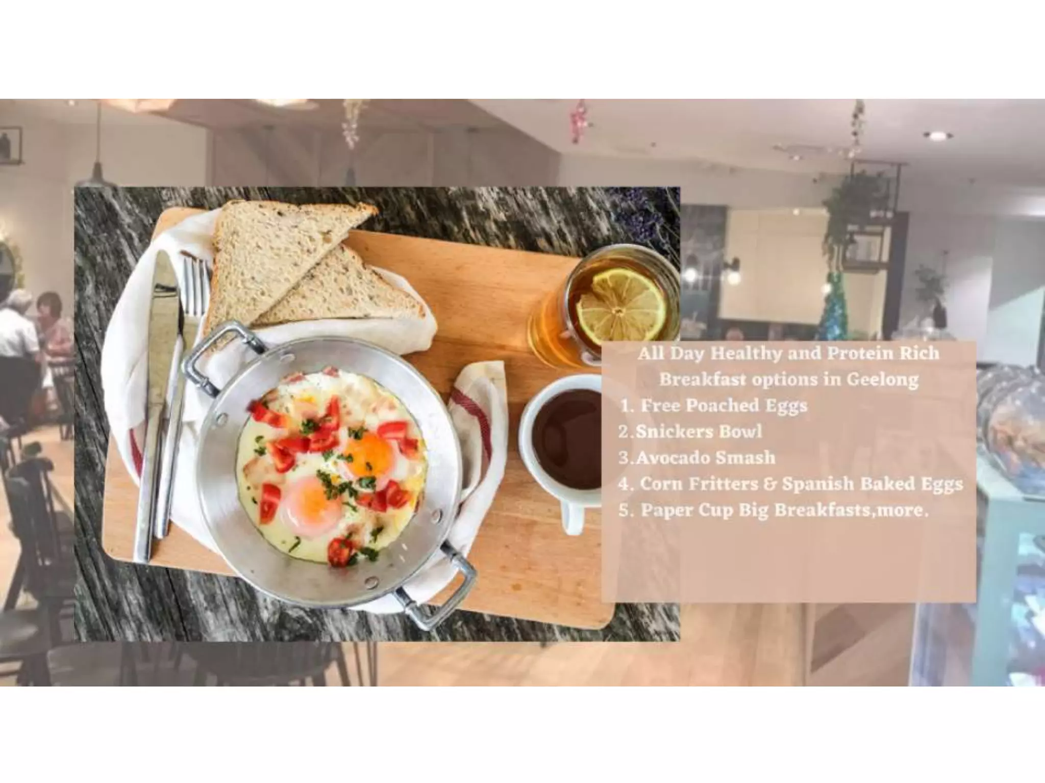 Delicate Brunch menus in Geelong | PPTX