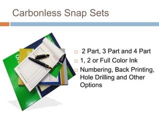 Best carbonless forms | PPTX | Technology & Computing