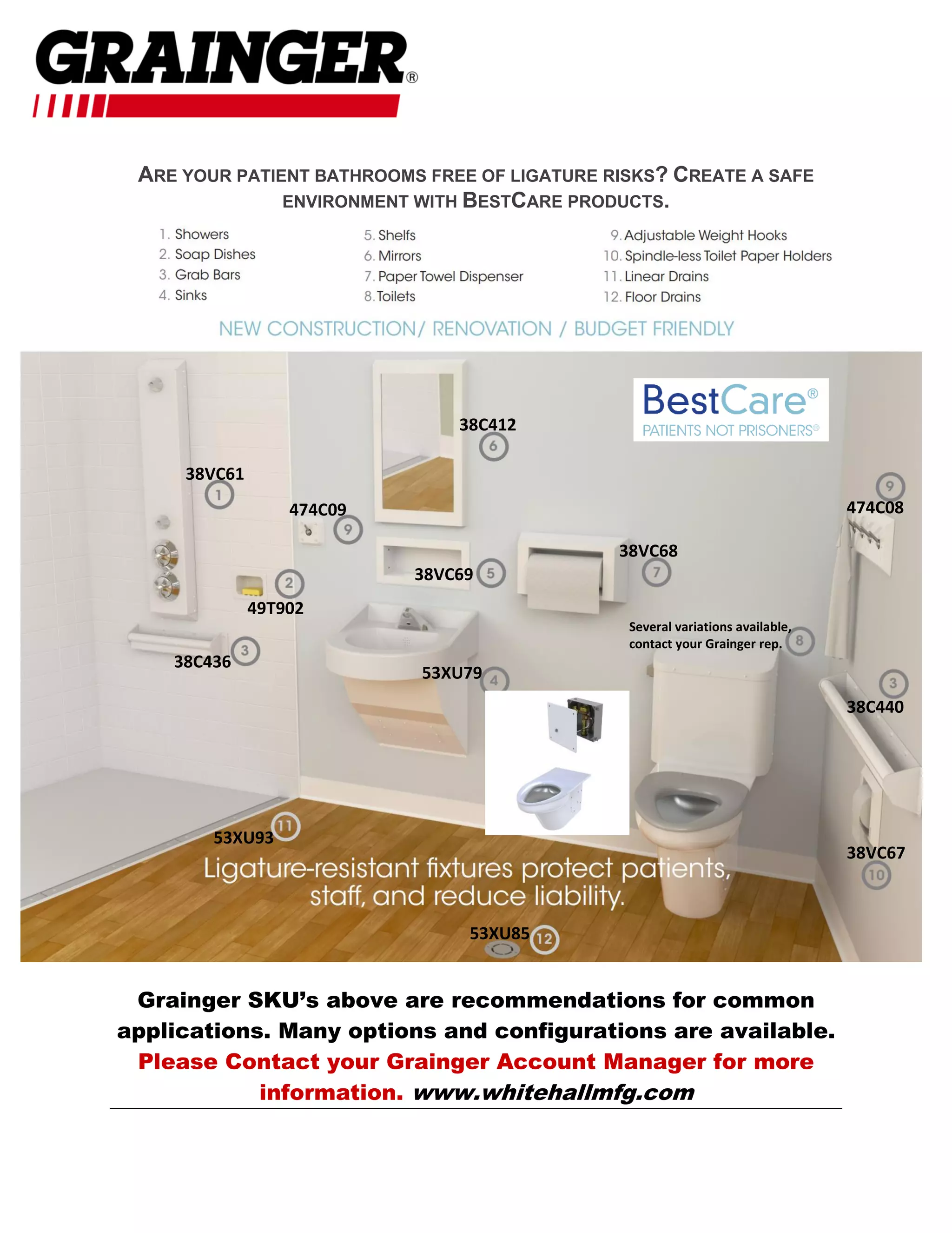 Best care grainger skus (2) | PDF