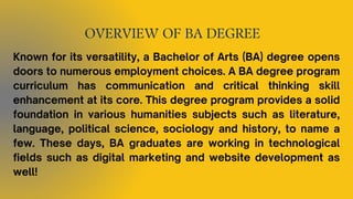 10 Best Career Options After BA: What to Do in 2024 | PDF