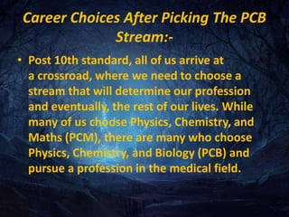 Best Carrer Options In PCB(Science)-By Kanak Agggarawal. | PPTX