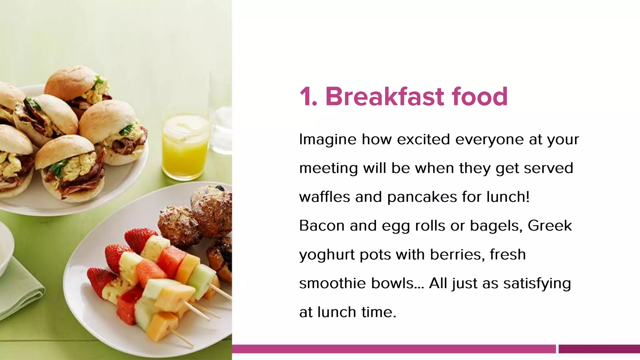 The best catering ideas for your next working lunch | PPT