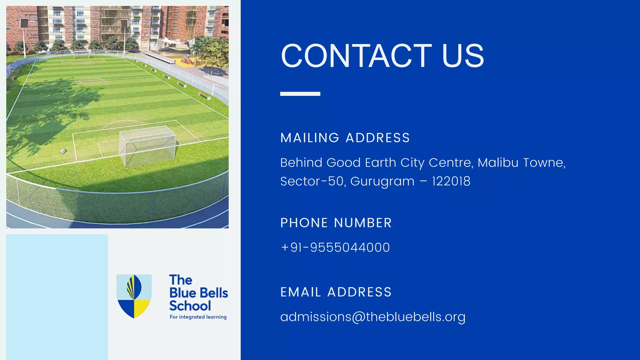 CBSE Board School in gurgaon - The blue bells school | PPT