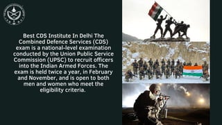Best CDS Institute In Delhi | PDF