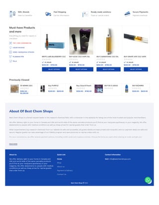 Best chem shops in USA | PDF