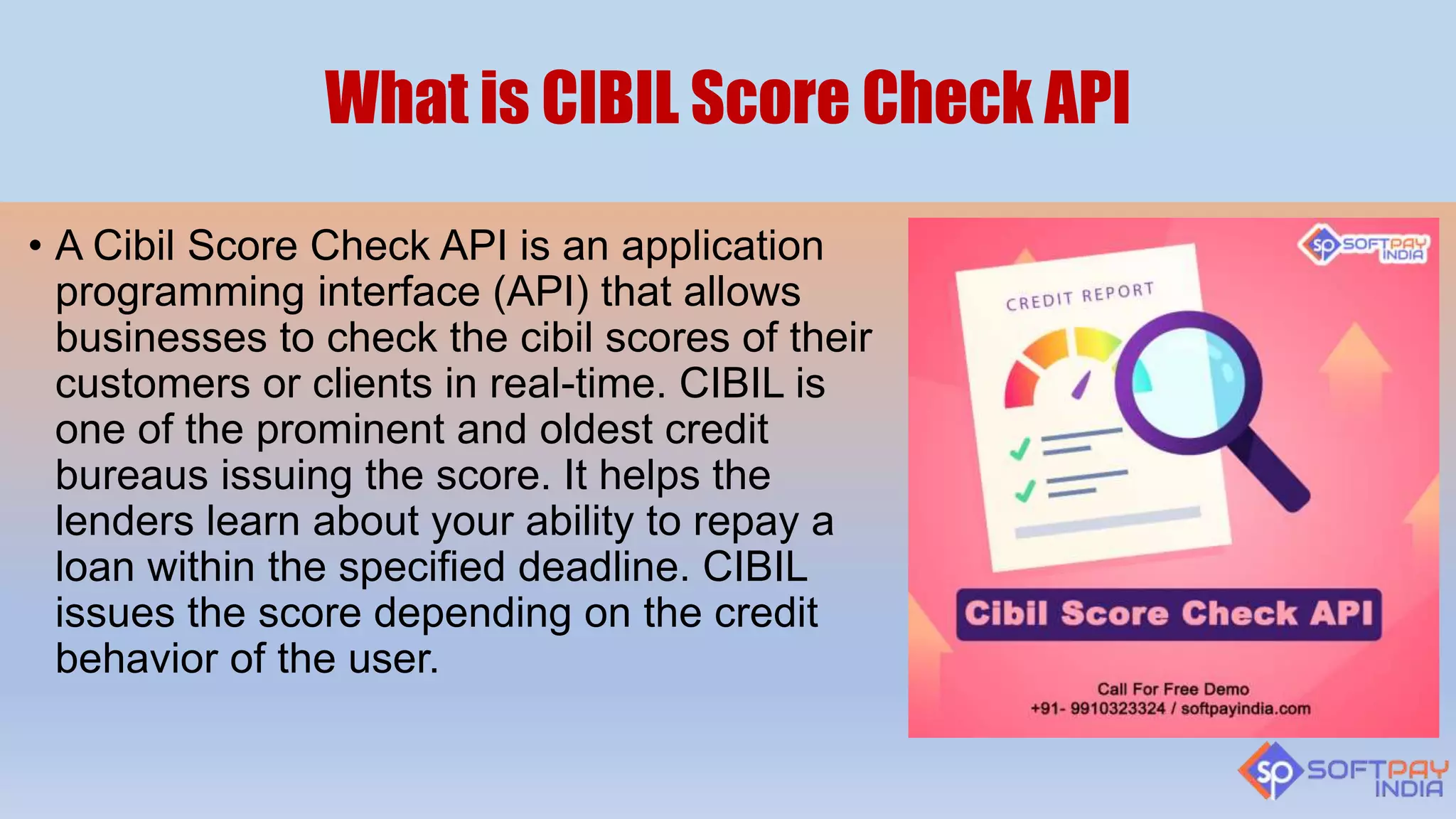 Best Cibil Score Check API at best Price.pptx