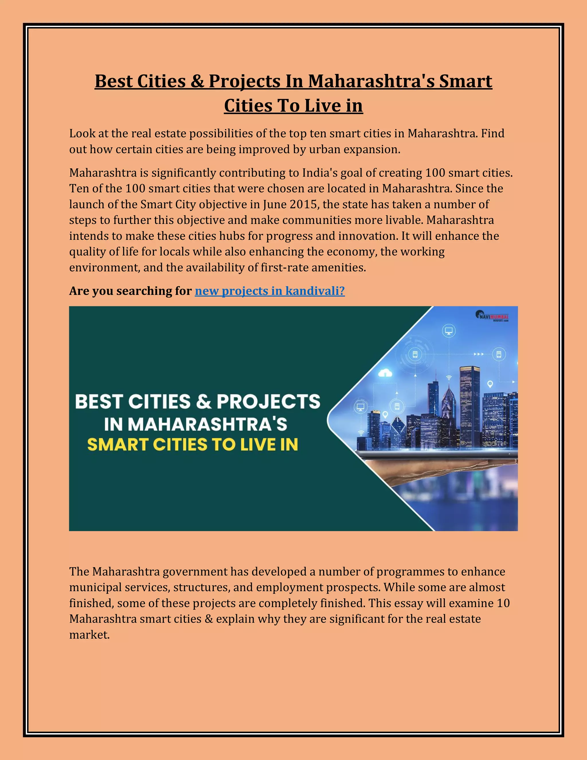 Best Cities & Projects In Maharashtra's Smart Cities To Live in.pdf