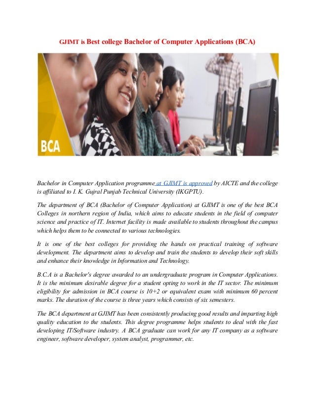 Bachelor Of Computer Applications