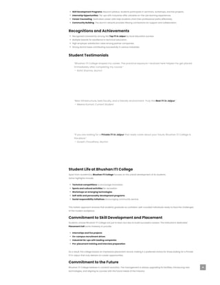 Private ITI College in Jaipur - Bhushan ITI | PDF