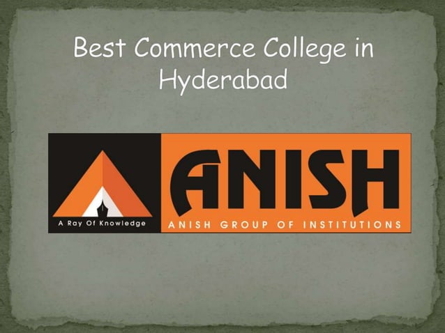 Best commerce college in hyderabad | PPTX | Business Accounting & Finance | Business