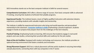 BEST COMPUTER INSTITUTE IN DELHI ....... | PPT