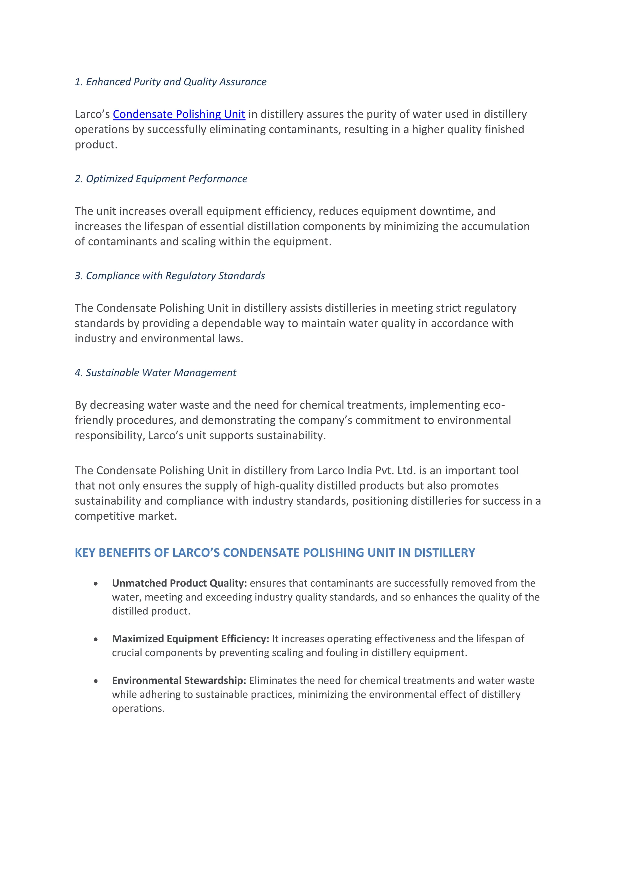 BEST CONDENSATE POLISHING UNIT IN DISTILLERY.pdf