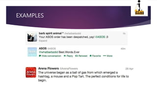 Types of content for various social media channels | PPTX