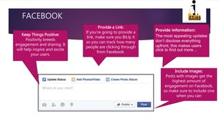 Types of content for various social media channels | PPTX