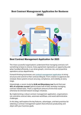 Best Contract Management Application for Business [2025] | PPTX