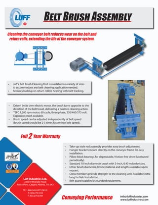 Conveyor System Accessories By Luff Industries | PDF