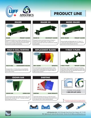Conveyor System Accessories By Luff Industries | PDF