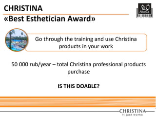 Christina Best Esthetician Award | PPTX