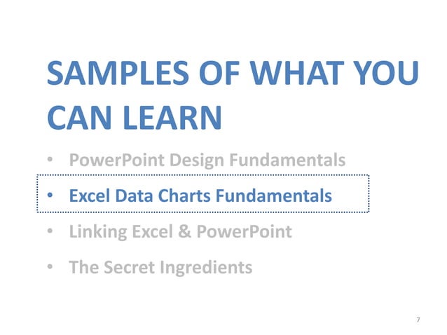 POWERPOINT AND EXCEL FUNDAMENTALS | PPT | Free Download