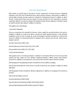 Best+dell+laptop+models | PDF