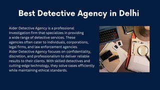 Best Private Detective Agency in Delhi .pdf