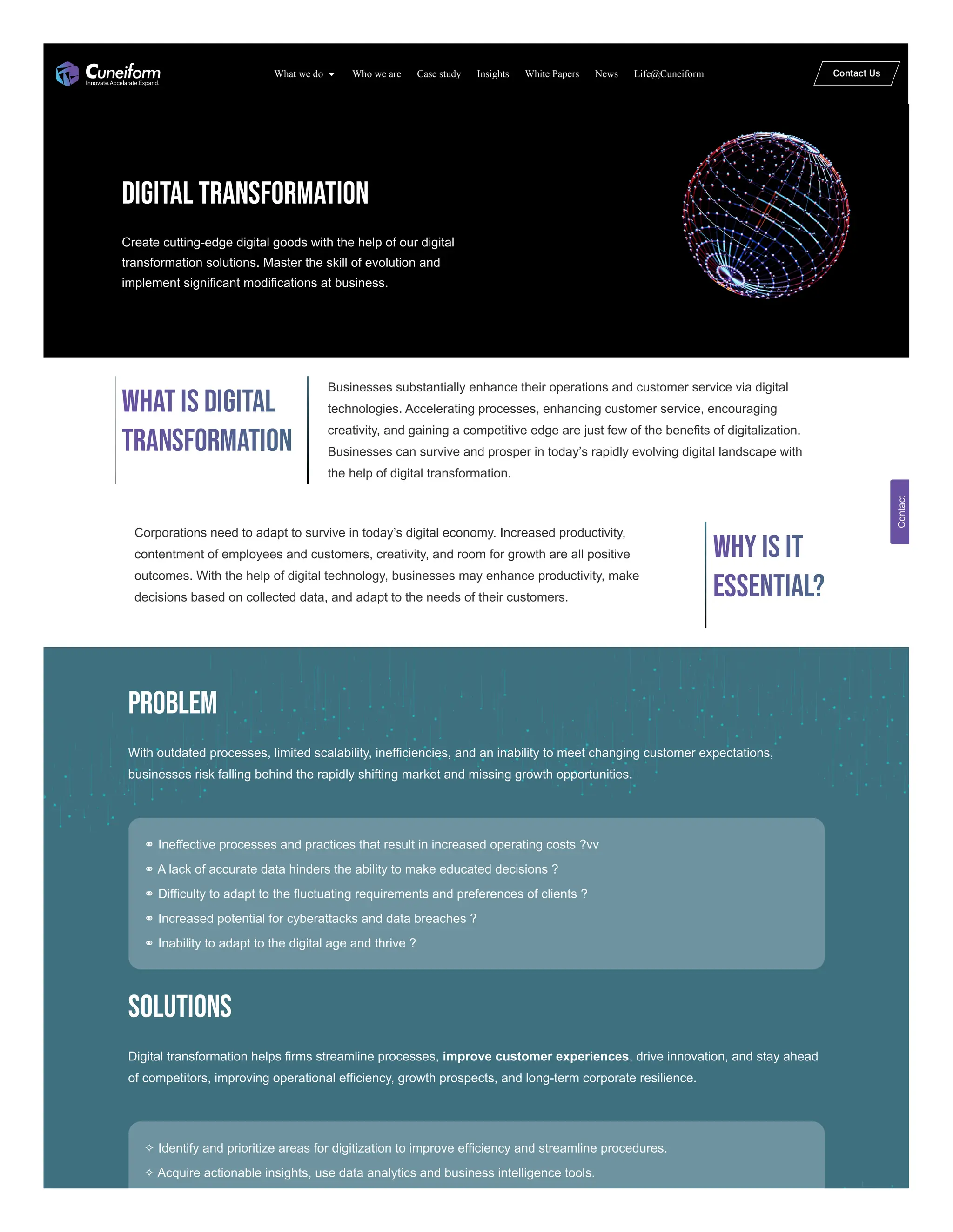 Best Digital Transformation Solutions Company USA - Cuneiform | PDF